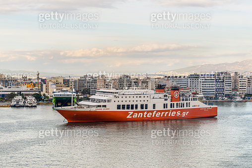 Dionysios Solomos ferry at Port of Piraeus in Greece 이미지 (1135055877 ...