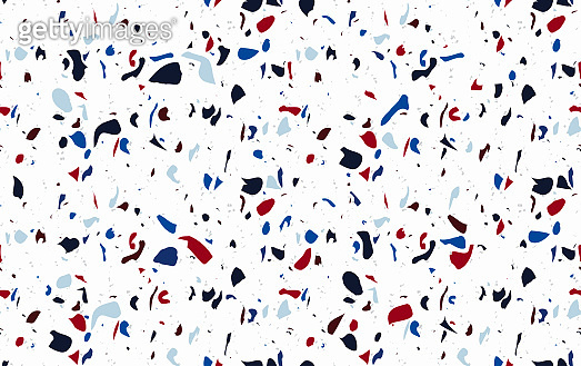 Terrazzo flooring vector seamless pattern. Repeating background with ...