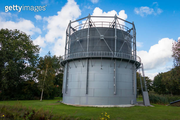 Complete renovated gas holder in the village Dedemsvaart 이미지 ...