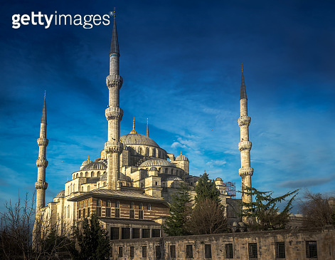 Sultanahmet Mosque the Blue Mosque in Istanbul, Turkey , exterior view ...