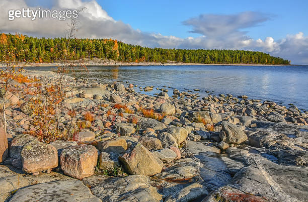 Kajosaari island, lake Ladoga, 이미지 (1180464755) - 게티이미지뱅크
