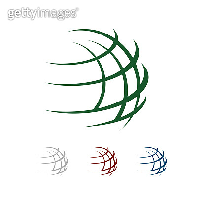 simple global globe logo design vector illustrations 이미지 (1162502848 ...
