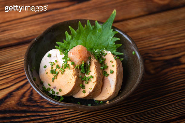 japanese Ankimo, monkfish liver with ponzu sauce (1169396638) - 게티이미지뱅크