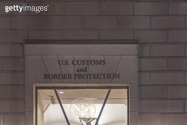 U.S. Customs and Border Protection building facade in Washington DC ...