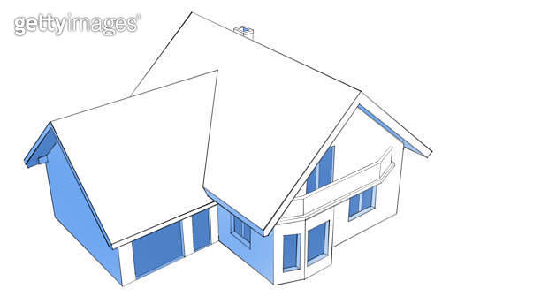 schematic drawing of the house 이미지 (1162711398) - 게티이미지뱅크
