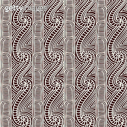 Maori tribal pattern vector seamless. African fabric print. Polynesian ...