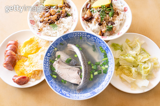 Milkfish skin soup, distinctive Taiwan delicacy food in Tainan. Famous ...