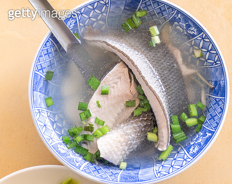 Milkfish skin soup, distinctive Taiwan delicacy food in Tainan. Famous ...