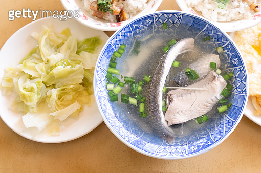 Milkfish skin soup, distinctive Taiwan delicacy food in Tainan. Famous ...