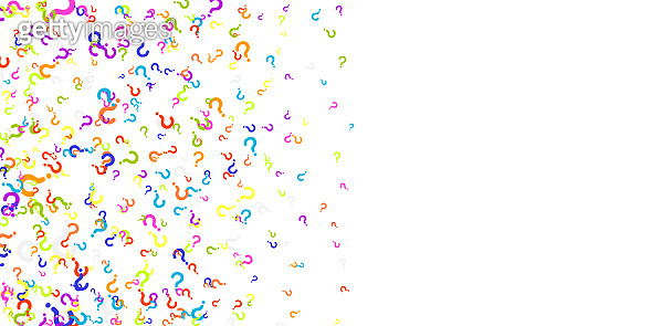 Horizontal pattern of question marks 이미지 (1172655096) - 게티이미지뱅크