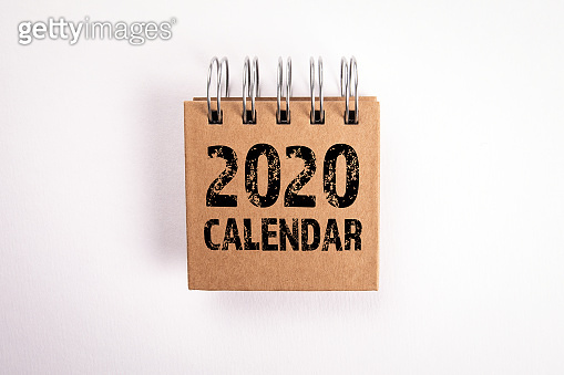 2020 calendar cover. New Year, Goals and Planning concept (1193303872 ...