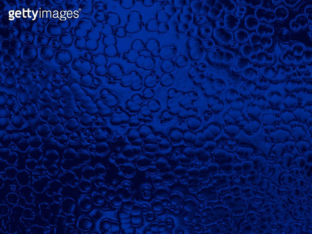 Navy Blue Bubble Deep Sea Abstract Drop Pattern Neon Blob Texture ...
