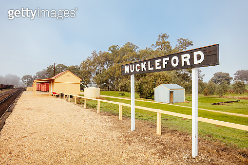 Muckleford Train Station Victoria Australia 이미지 (1185371525) - 게티이미지뱅크