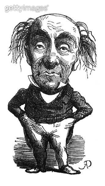 British satire comic cartoon caricatures illustrations - Man with very ...