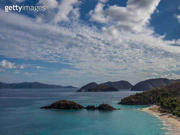 View of Trunk Bay, the landmark beach of St. John 이미지 (1180061051) - 게티 ...