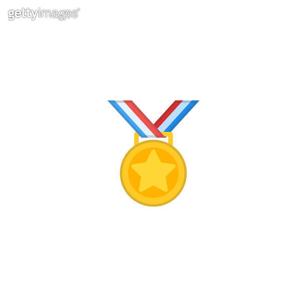 Award, Orden Vector Icon. Isolated Sports, Championship Medal Emoji ...