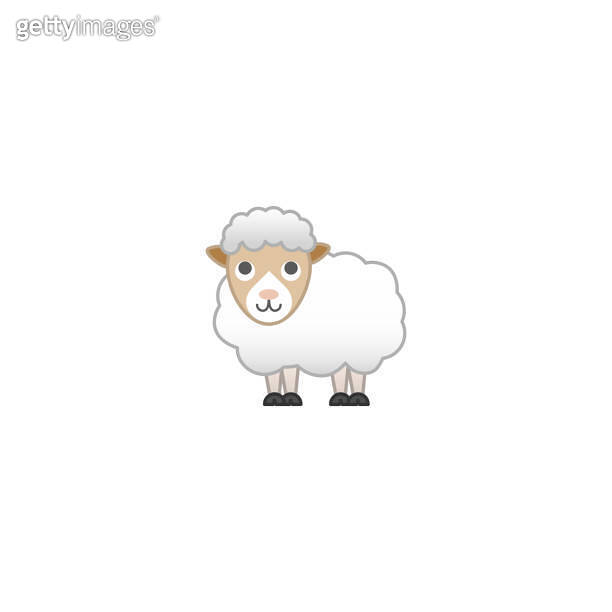 Sheep Isolated Realistic Vector Icon. Ewe Cartoon Illustration Emoji ...