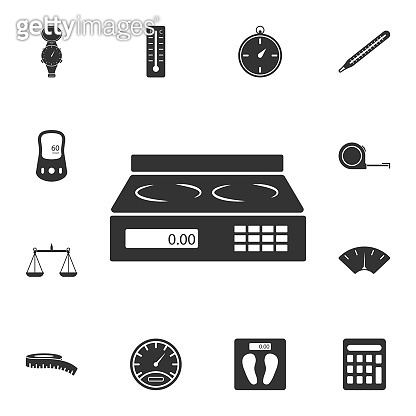 electronic balance icon. Simple element illustration. electronic ...