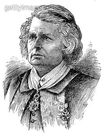 French artist Rosa Bonheur engraving 1894 이미지 (1128838074) - 게티이미지뱅크