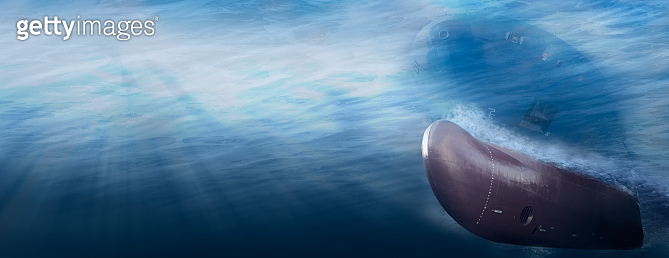 Big cargo ship sailing in the sea to International container terminal ...