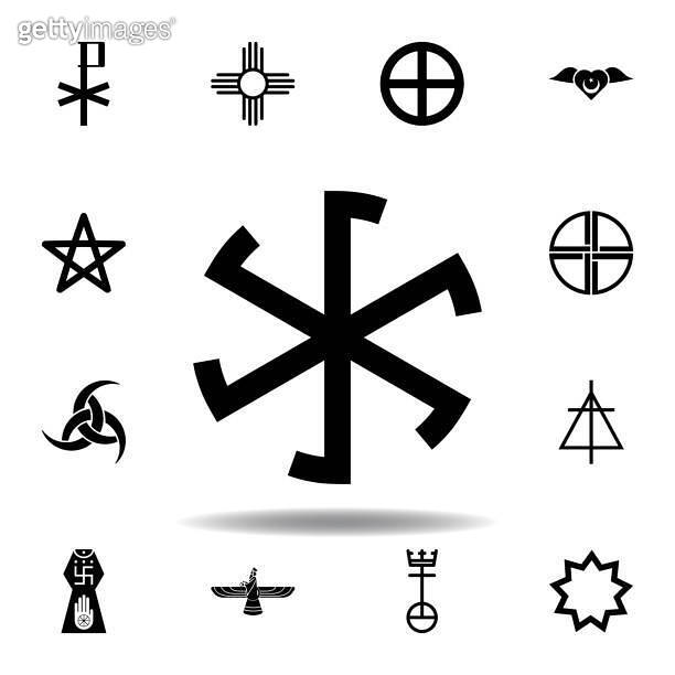 religion symbol, paganism icon. Element of religion symbol illustration ...