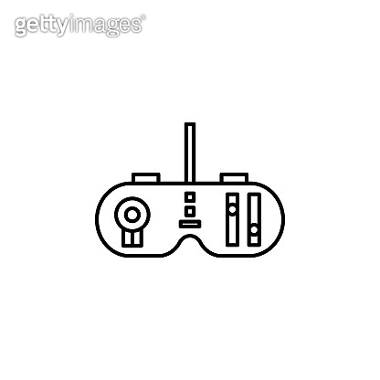 Robotics controller outline icon. Signs and symbols can be used for web ...