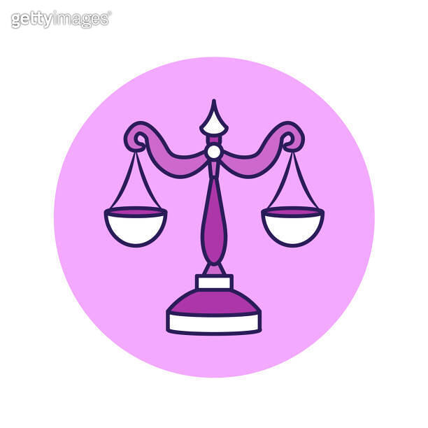 Libra color line icon. Zodiac sign. Astrology and horoscope ...