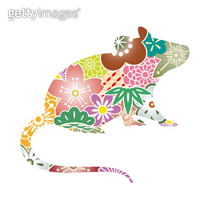 Illustration of an auspicious Japanese mouse (1184406380) 일러스트, 무료 일러스트 ...