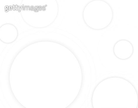 Light gray circle 3d paper concept abstract vector subtle background ...