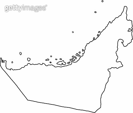 Freehand sketch UAE map on white background. 이미지 (1135551429) - 게티이미지뱅크