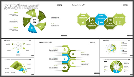 Creative infographic diagrams with geometric elements 이미지 (1135888520 ...