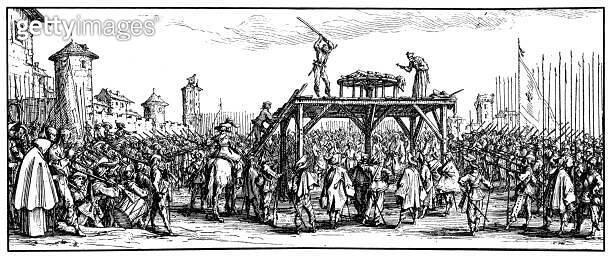 Military penalties in the Thirty Years' War: Execution by breaking ...