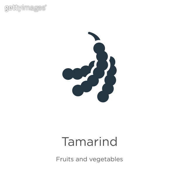 Tamarind icon vector. Trendy flat tamarind icon from fruits collection ...