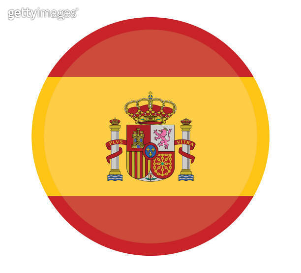 National Spain flag, official colors and proportion correctly. National ...