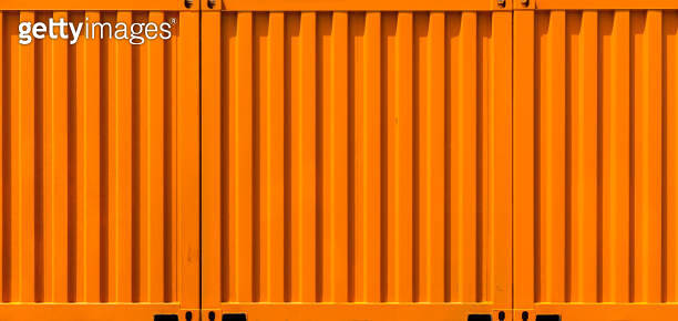 Orange cargo container shipping background, Texture and background ...