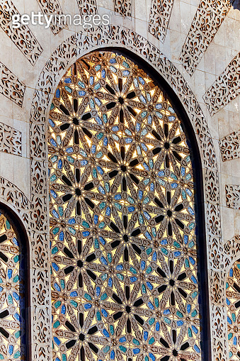 Geometric muslim mosaic in Islamic mosque, beautiful Arabic tile ...
