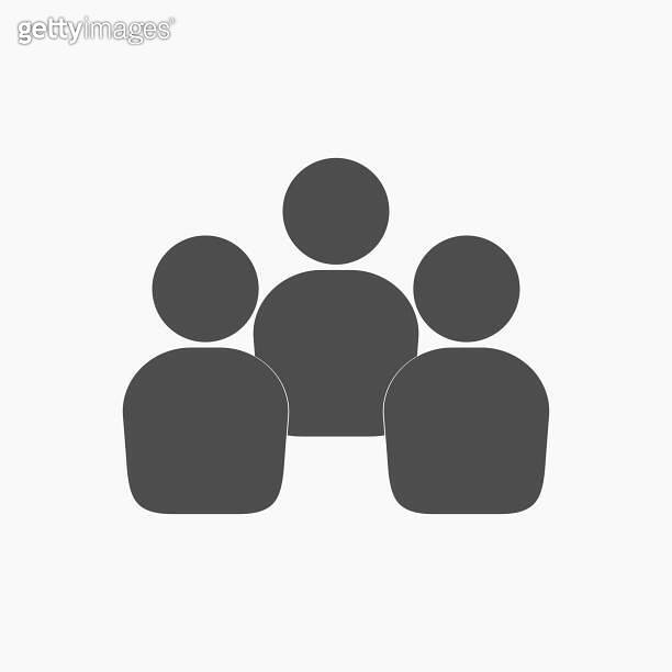 business people group icon isolated on white background. business sign ...