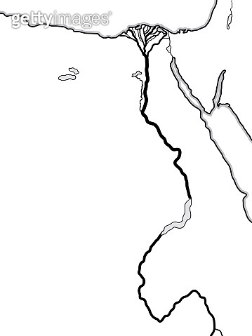 World Map of EGYPT and LIBYA: North Africa, Lower Egypt And Upper Egypt ...