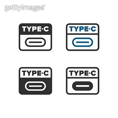 USB Type C icon (1138615540) 일러스트, 무료 일러스트, 아이콘, 무료 아이콘 - 게티이미지뱅크