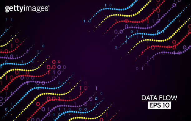 Dynamic waves technology concept. Vector illustration information stream. 이미지 (1163726358) - 게티이미지뱅크