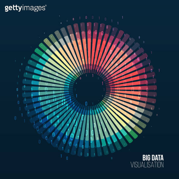 Connection structure. Data array visual concept. Big data connection ...