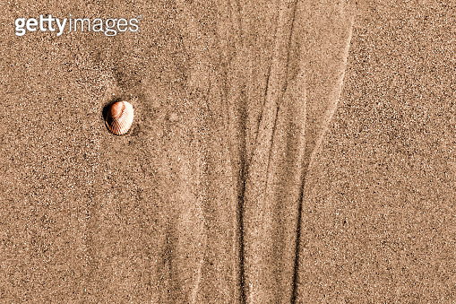 Art created by nature, artsy tideway in the sand on the beach 이미지 ...