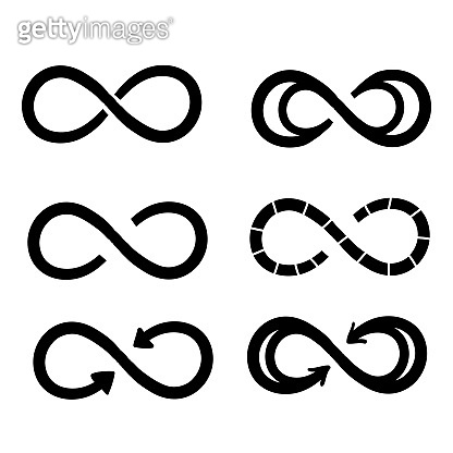 Infinity symbols. Eternal, limitless, endless, life logo or tattoo ...