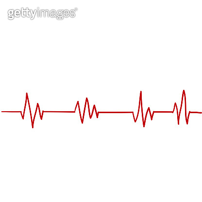 Heartbeat line. Pulse trace. EKG and Cardio symbol. Healthy and Medical ...