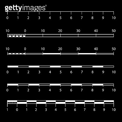 Vector map scales graphics for measuring distances . set of metric ...