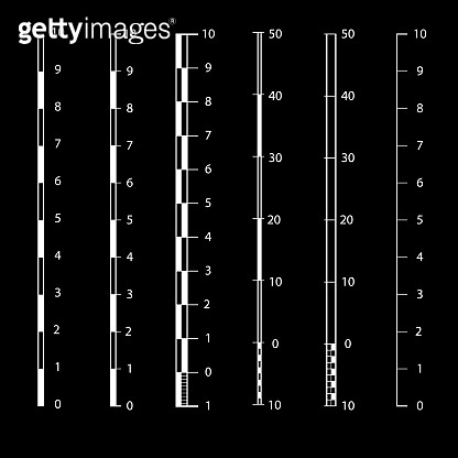 Vector map scales graphics for measuring distances . set of metric ...