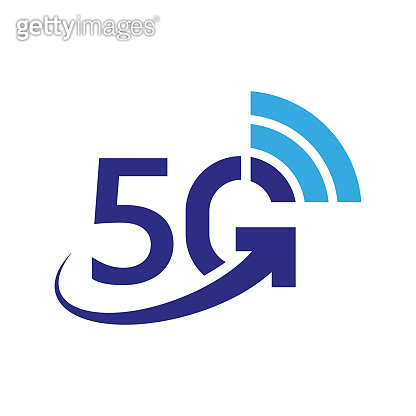 5G vector icon. 5th generation wireless internet network, connection ...