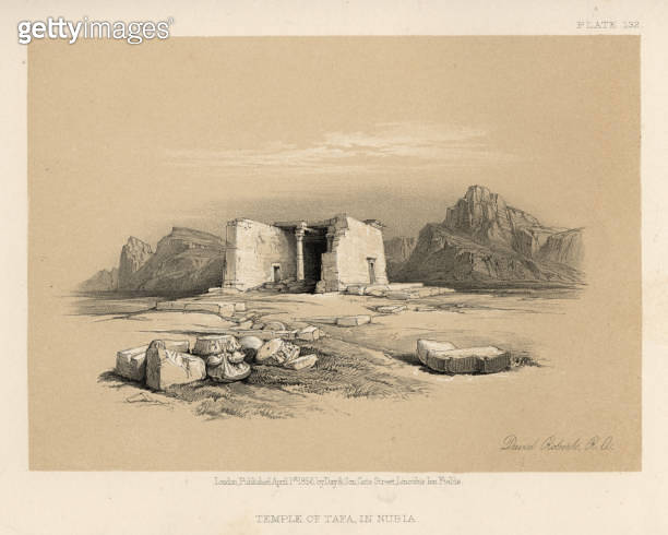 Ancient ruins of the temple of Taffeh in Nubia, Egypt (1161647250) 일러스트 ...