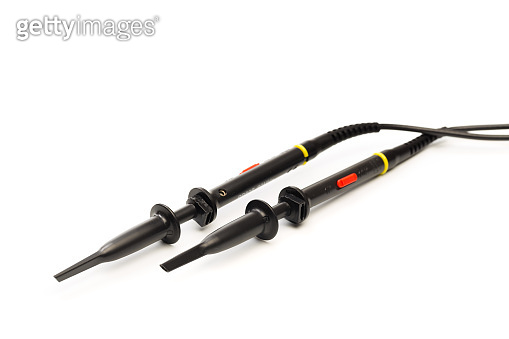 oscilloscope probe isolated on white, close up (1132201582) - 게티이미지뱅크