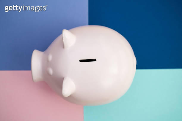 Piggy Bank Top View. Save money and financial investment. 이미지 ...
